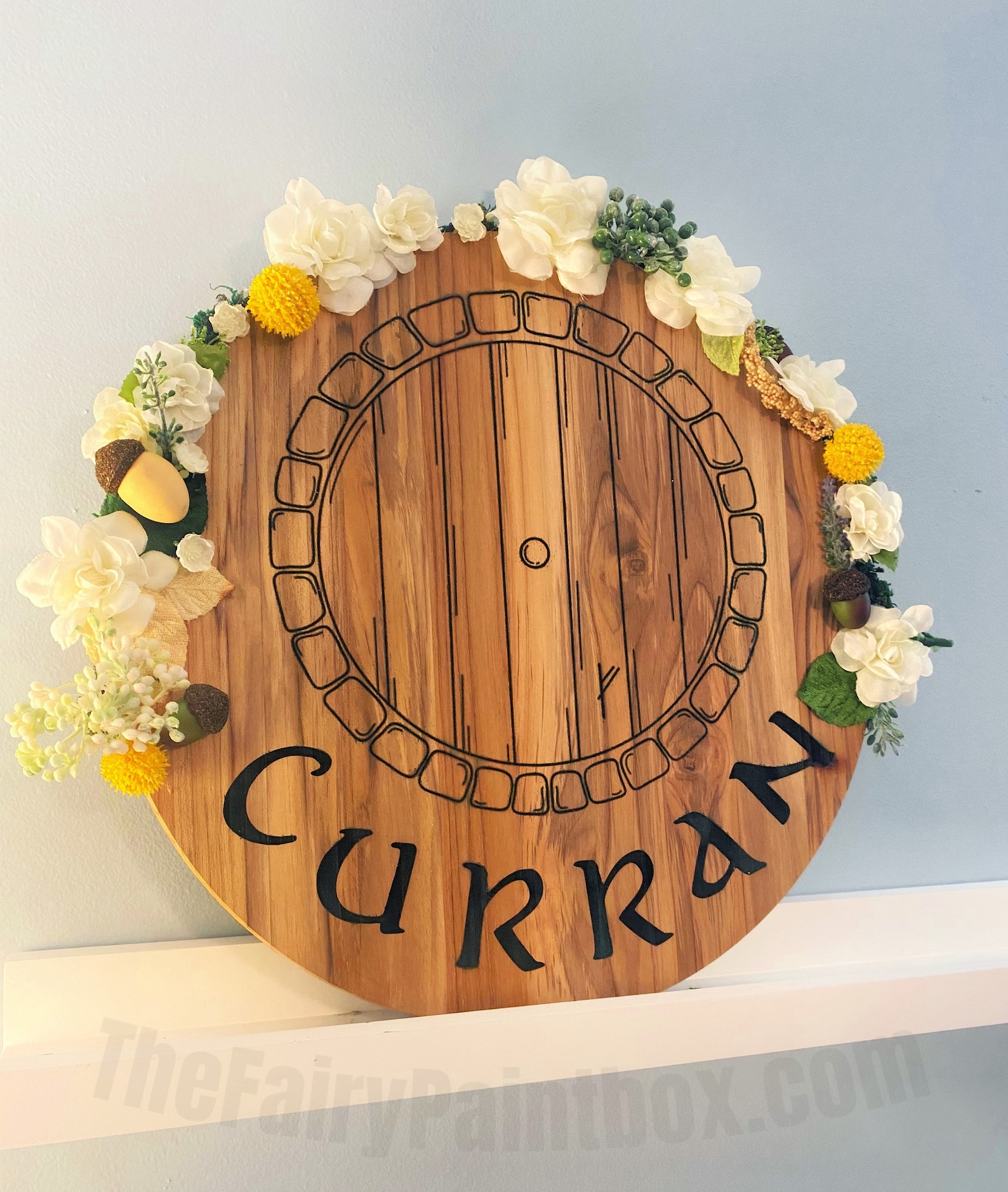 Hobbit Door Baby Name Wall Sign Hobbit Hole Wedding Name - Etsy