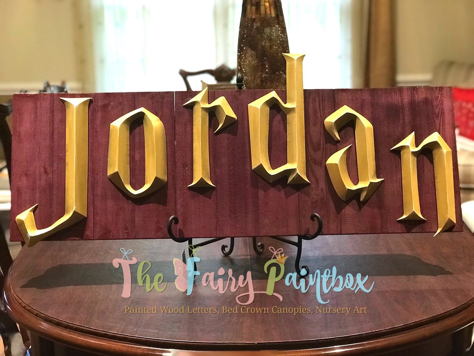 3-D Prismatic Wizard Academy Painted Letters Lightning Wall - Etsy