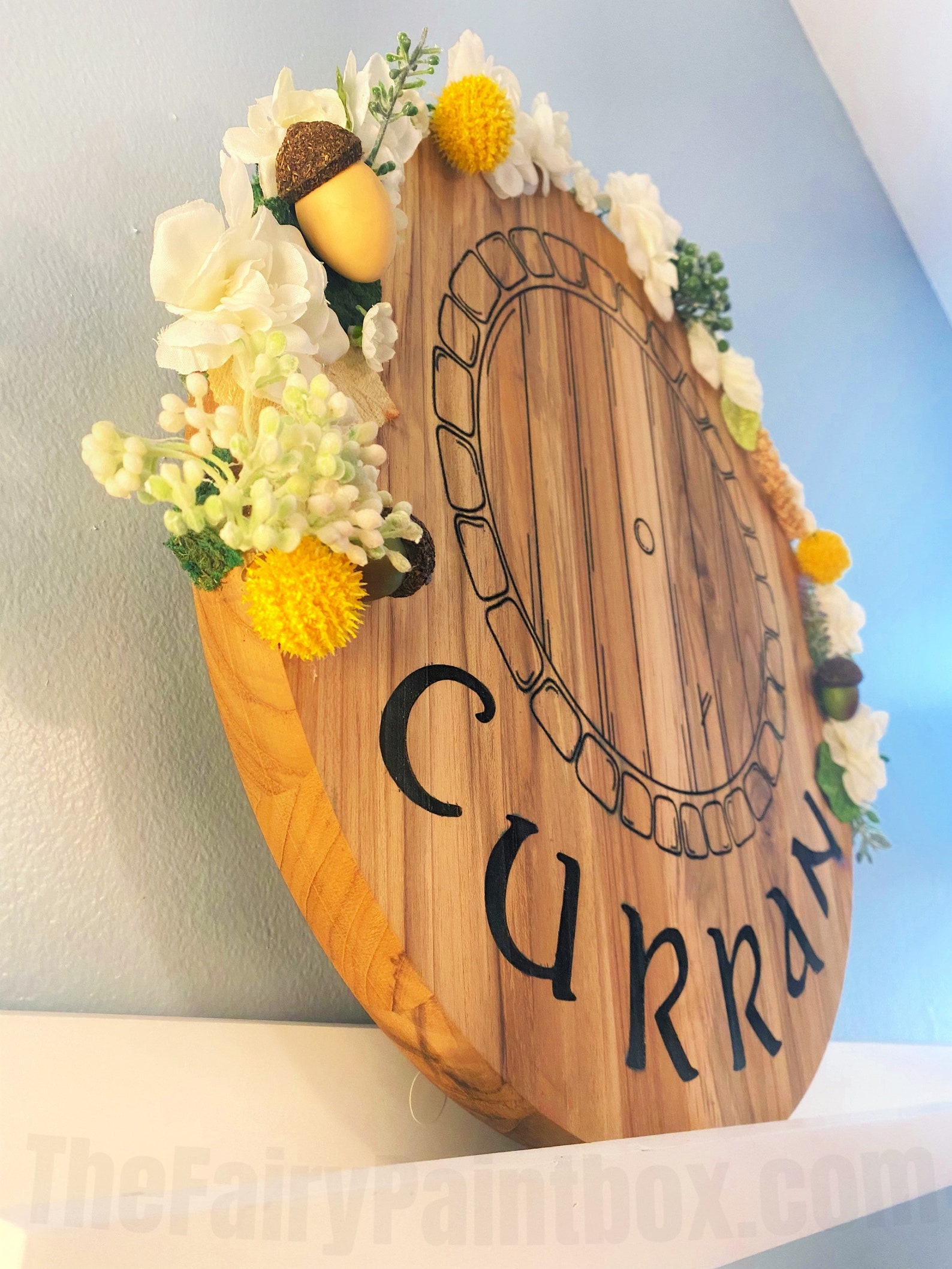 Hobbit Door Baby Name Wall Sign Hobbit Hole Wedding Name - Etsy