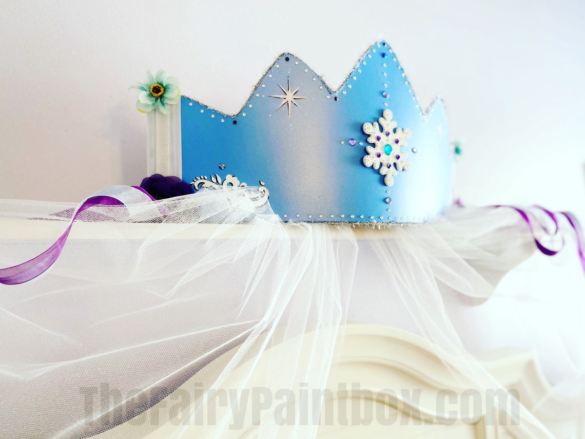Snow Queen Crown Canopy Winter Princess Wall Canopy Baby - Etsy