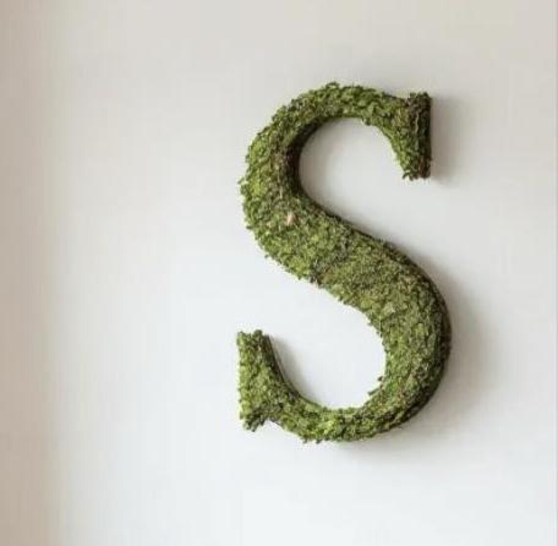 Moss Wooden Letter Monogram Nature Baby Name Sign, Custom Moss Kids ...
