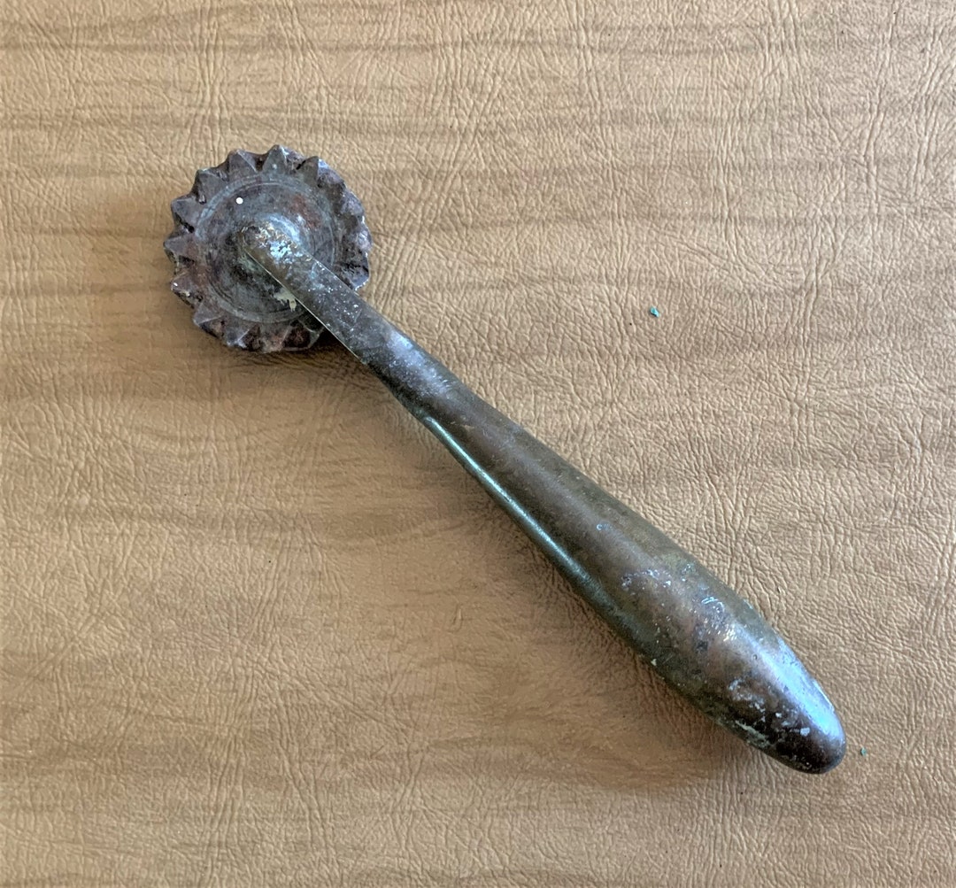Vintage Metal Pastry Crimper With Brass Handle - 5 3/4" Long - Etsy
