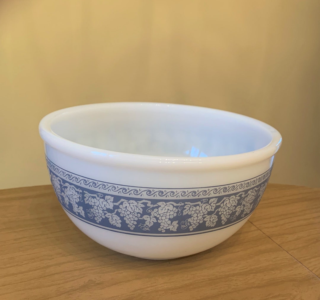Vintage Fire King Mixing Bowl 8 Diameter Slate Blue - Etsy