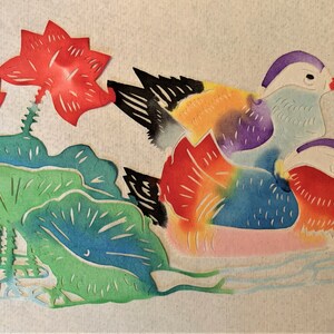 Vintage Chinese Paper Cuts Set of 5 Birds 6 X 4 - Etsy