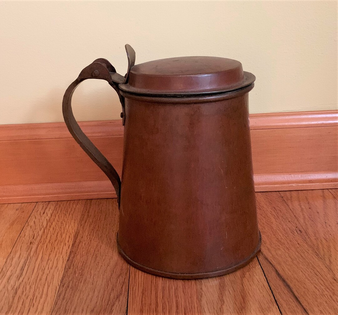 Vintage Copper Tin Lined Tankard Hand Made in Sweden 7 Tall - Etsy