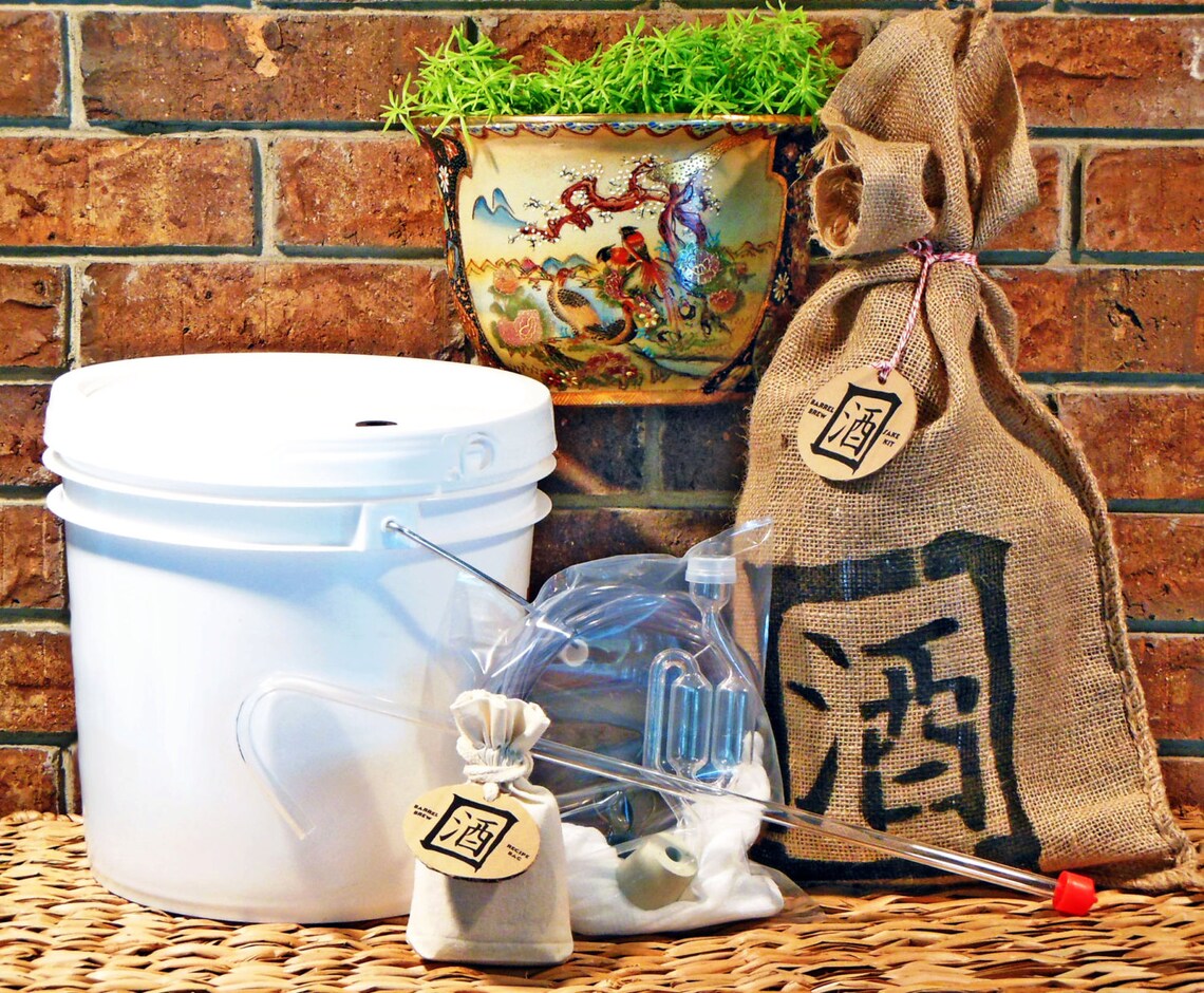 1 Gallon Sake (rice Wine) Equipment & Ingredient Kit - Home Brew - - Etsy