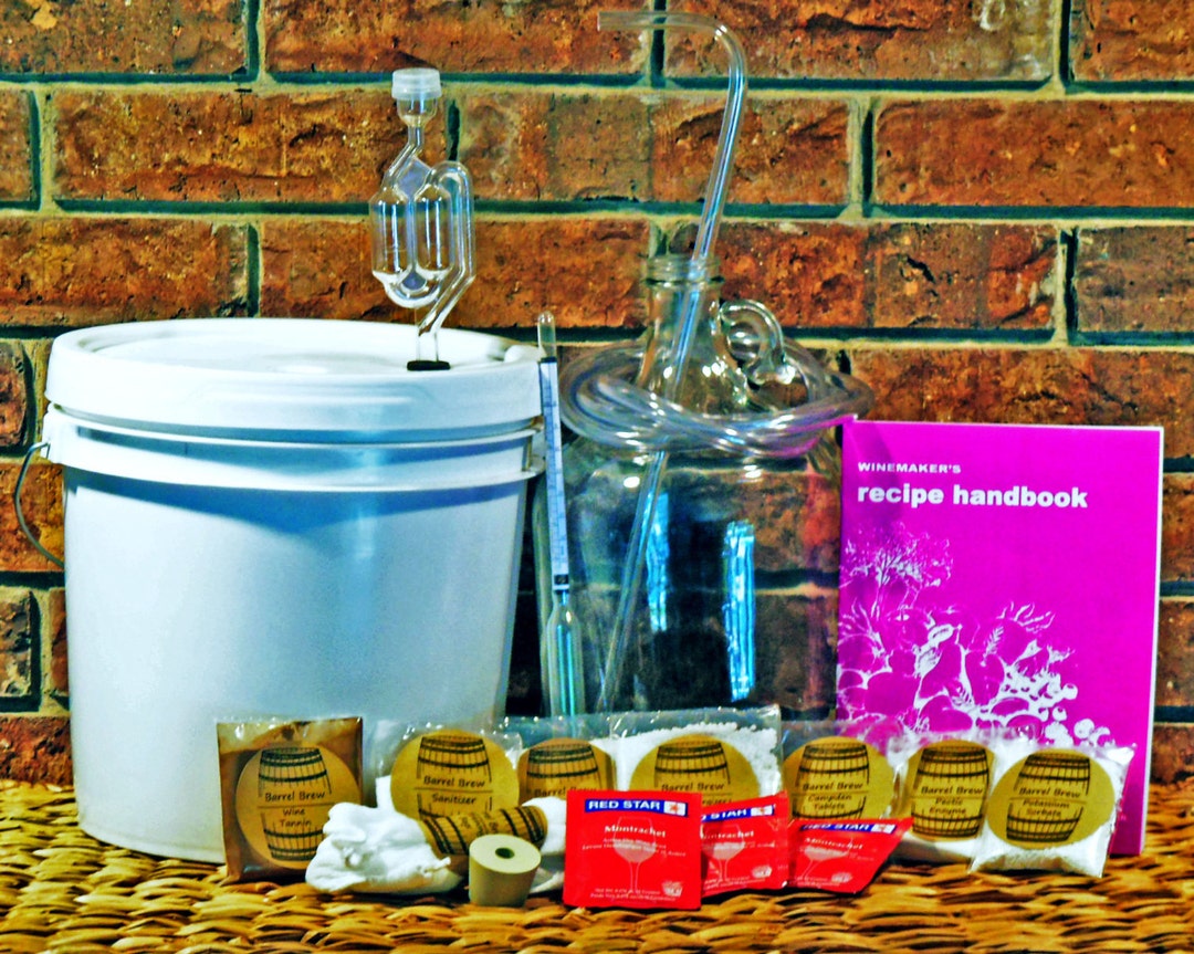 1 Gallon Wine Making Kit: DIY Home Brew Equipment & Ingredients - Etsy