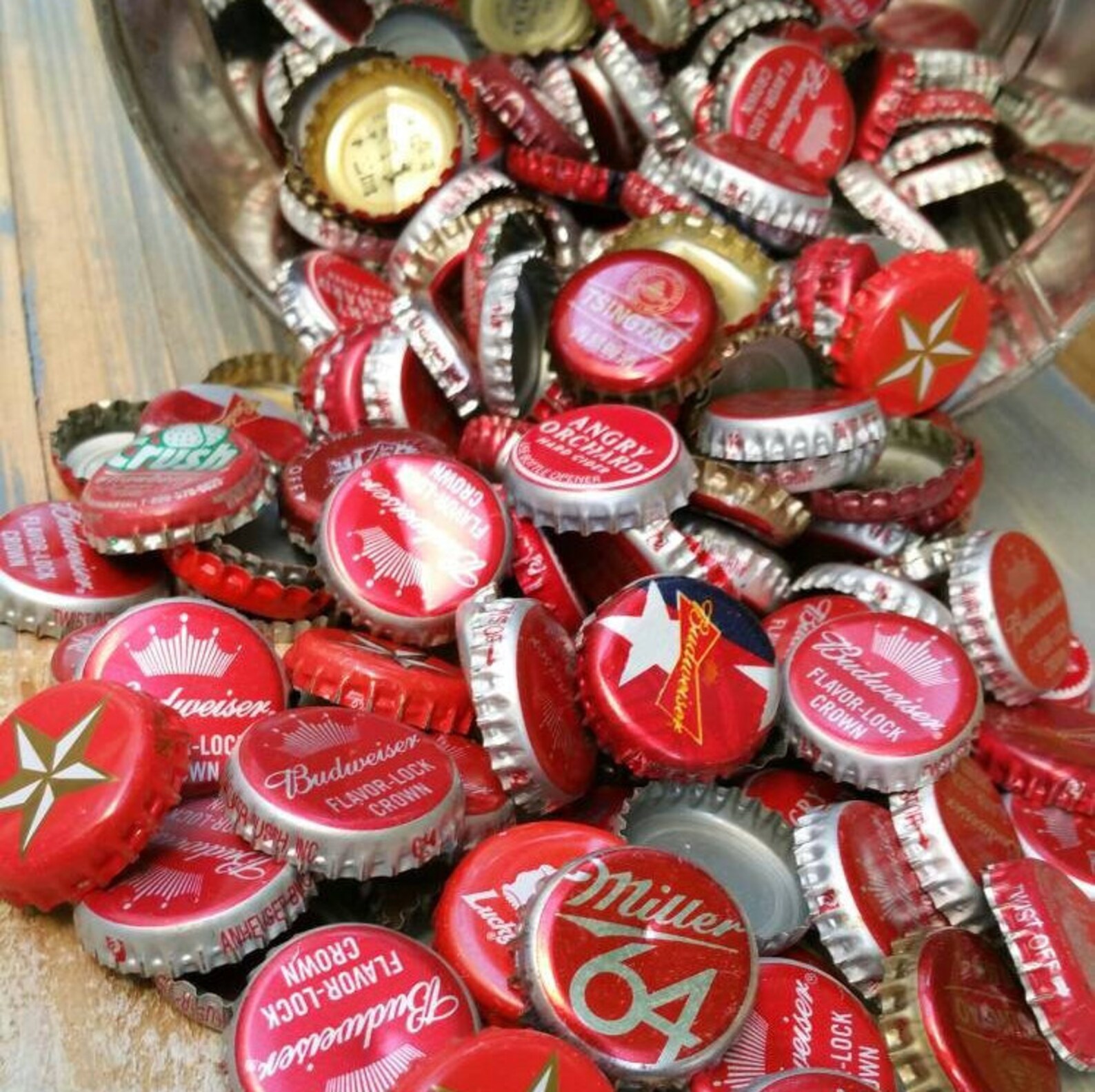 Recycled Beer Caps 1 Lb - Recycled Bottle Caps | Assorted | Dented ...