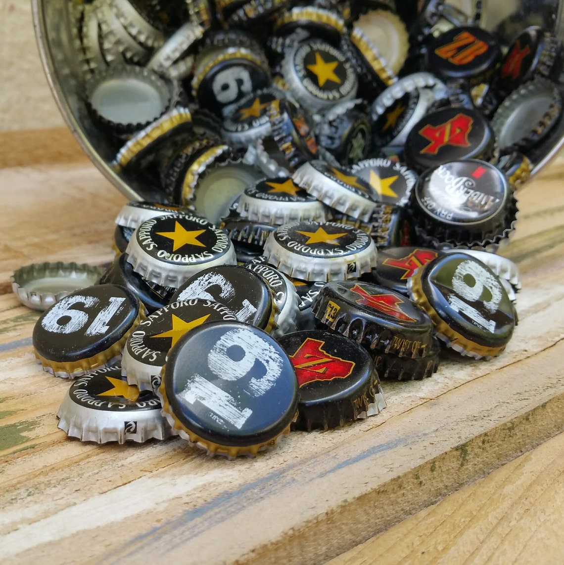 Recycled Beer Caps 1 Lb Recycled Bottle Caps Assorted Dented Beer ...