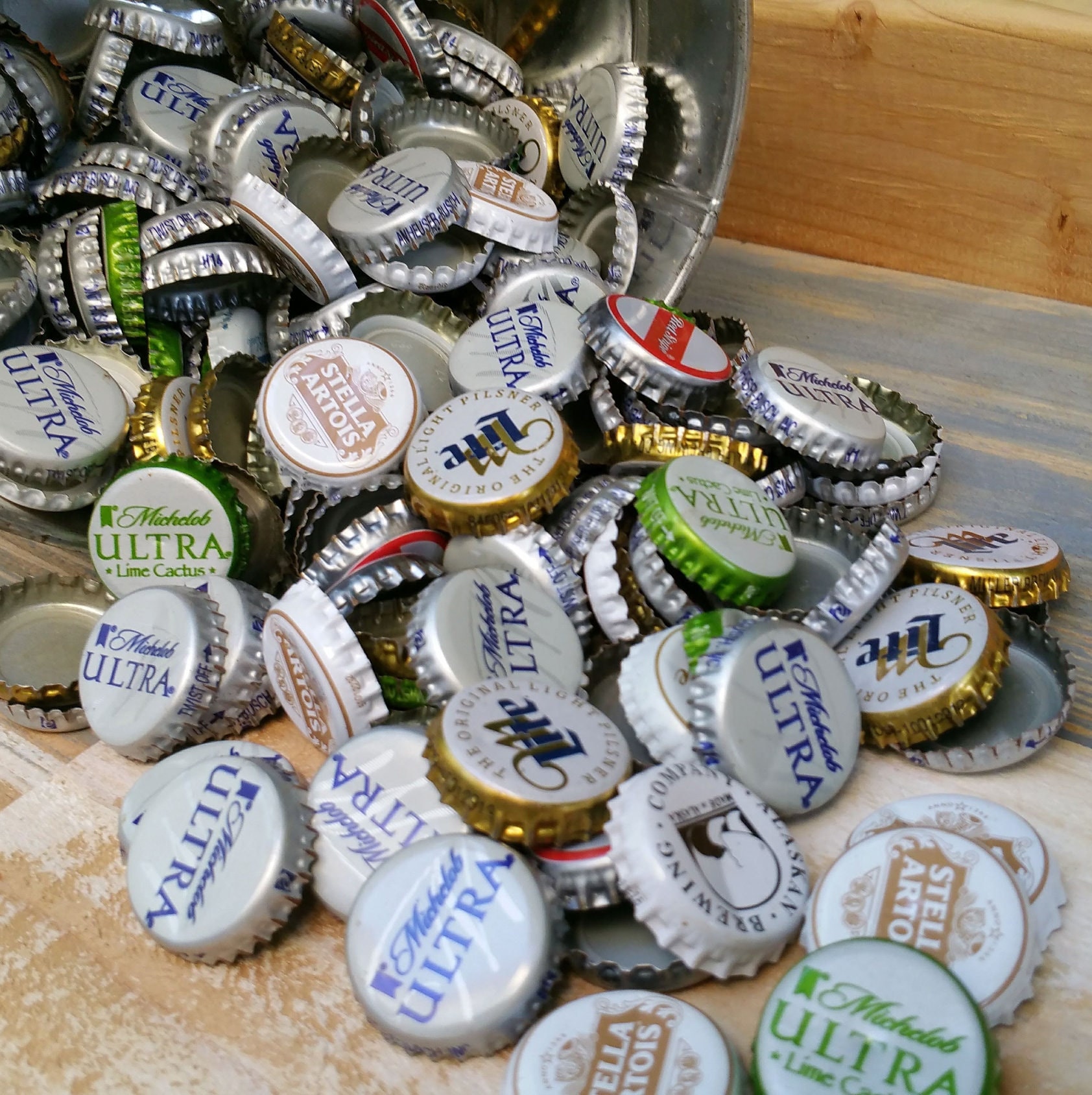 Recycled Beer Caps 1 Lb Recycled Bottle Caps Assorted Dented Beer ...