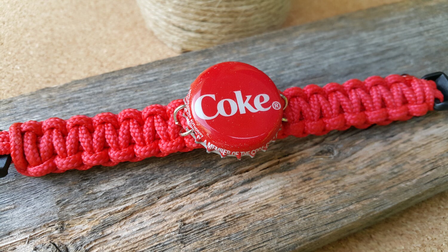 Coca-cola Paracord Bracelet, Coke Bottle Cap Bracelet, Coke Jewelry ...