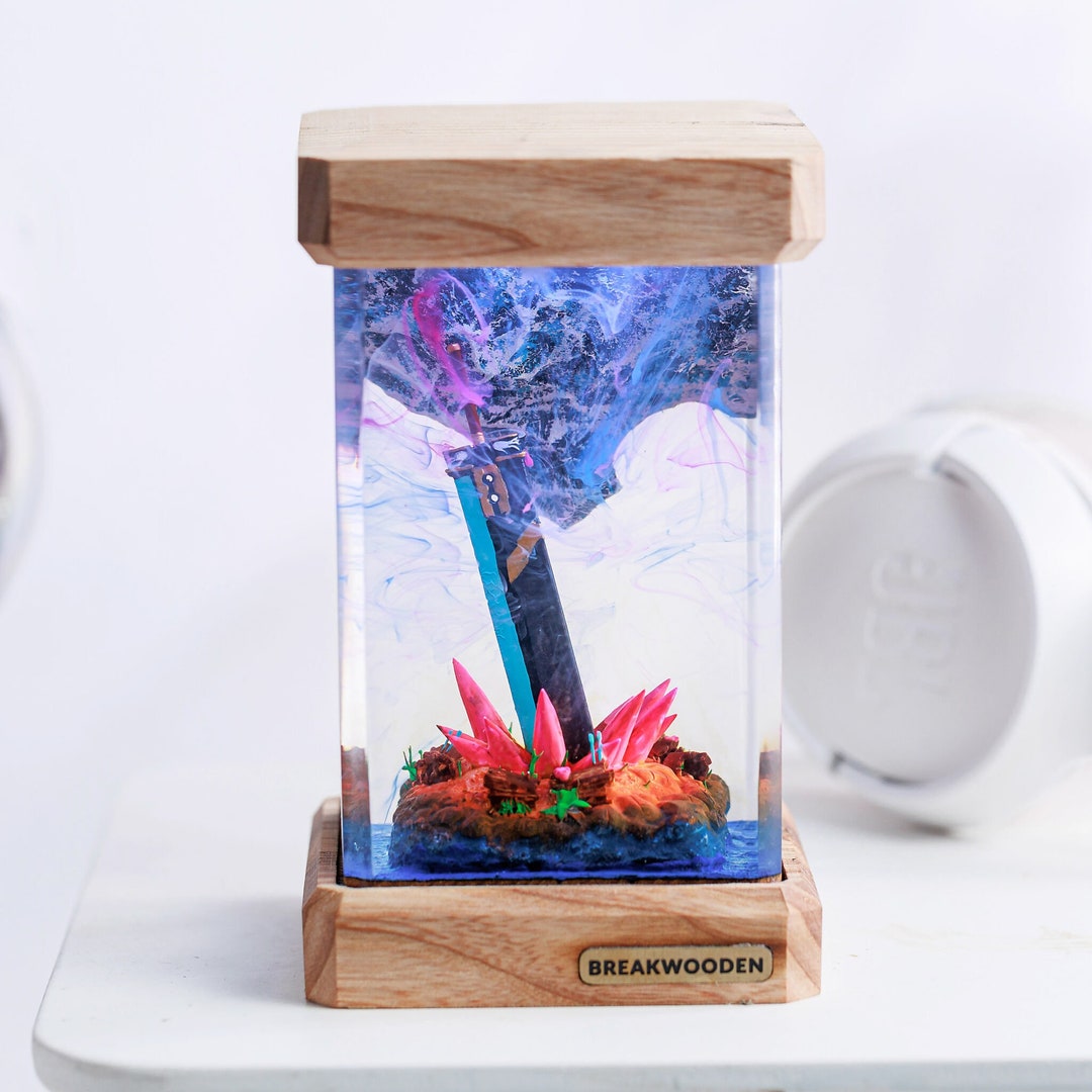 Bus.ter Sword Resin Epoxy Lamp, Diorama Resin Epoxy,handcrafted Decor ...