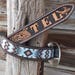 Western Leather Inlay Beaded Belt - Etsy