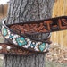 Western Leather Inlay Beaded Belt - Etsy