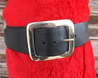 Handmade Black Leather Belt Bells for Santa Suit - Etsy