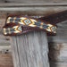 Western Leather Inlay Beaded Belt - Etsy