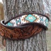 Western Leather Inlay Beaded Belt - Etsy