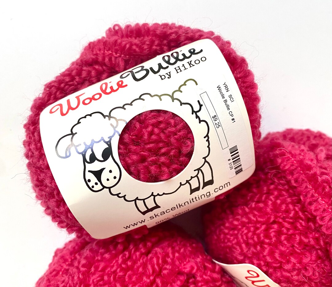 45% off Hikoo Wooliebullie Furry Wool Accent Yarn Super Bulky 27 Yards ...