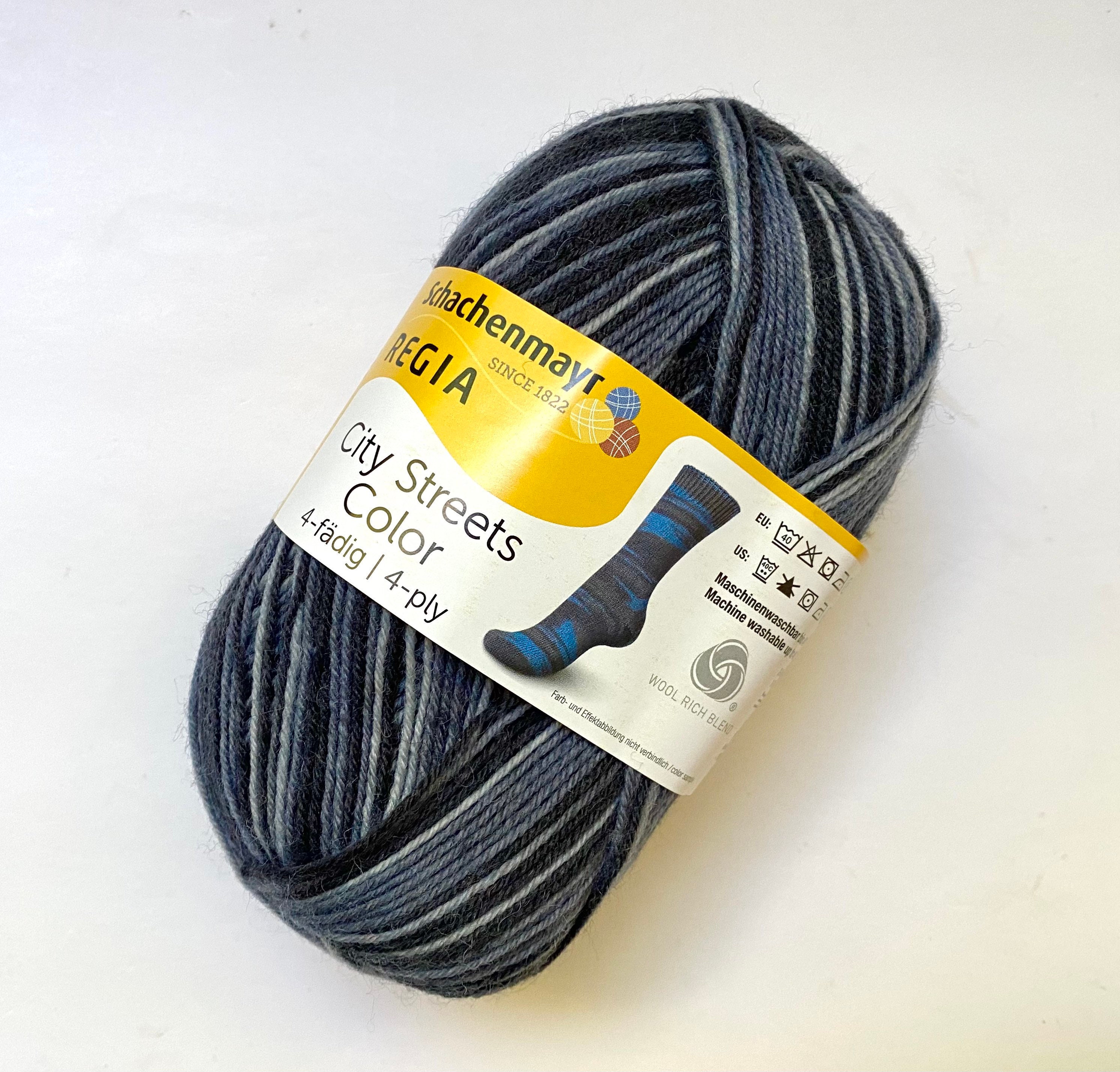 40% Off Regia 4-ply City Streets Yarn Sock Wool Self Patterning Times ...