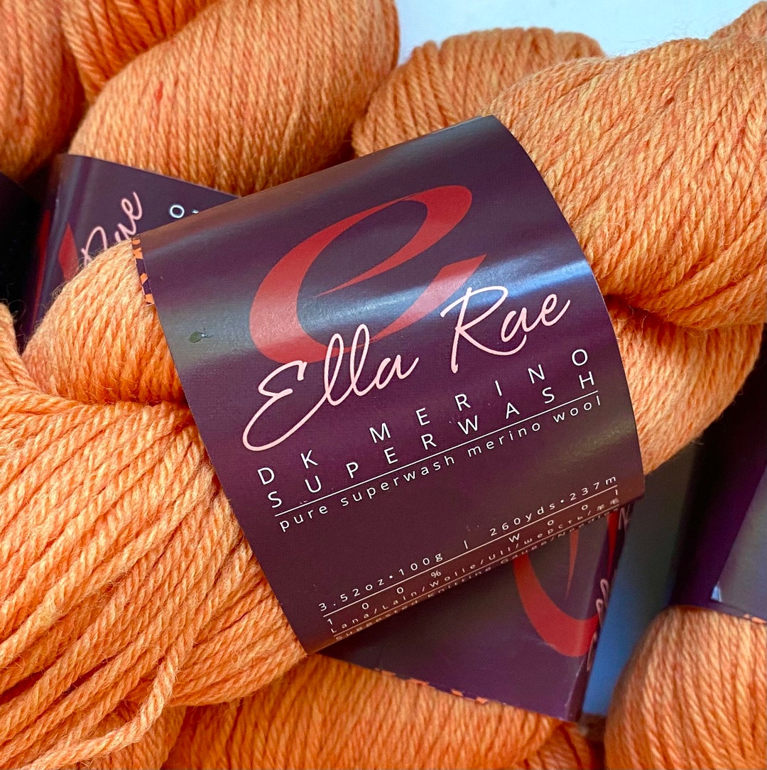 50% off Ella Rae DK Merino Superwash Yarn Marigold Heather 260 Yards - Etsy