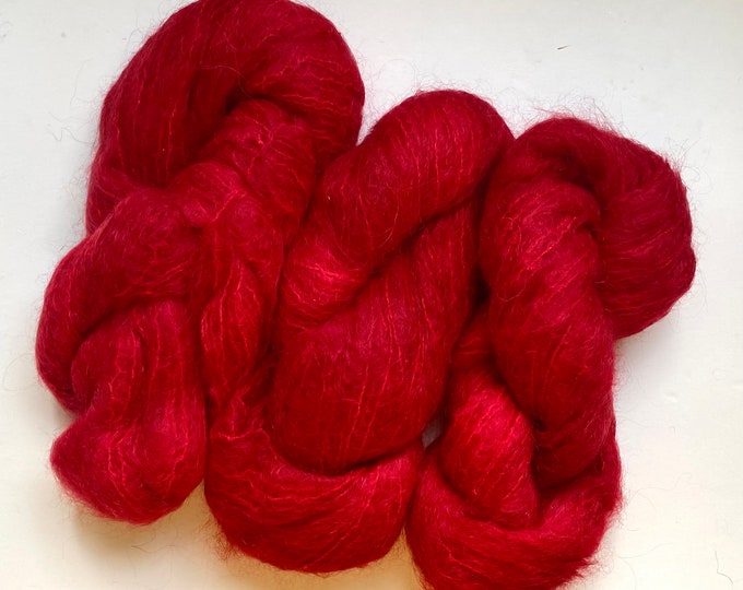 40% off Brushed Mohair Wool Yarn Hand Dyed 240 Yards 100 Grams - Etsy
