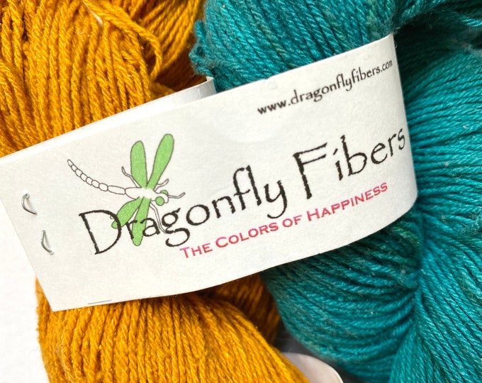 40% off Dragonfly Fibers Dance Rustic Silk Fingering Handpainted Yarn ...