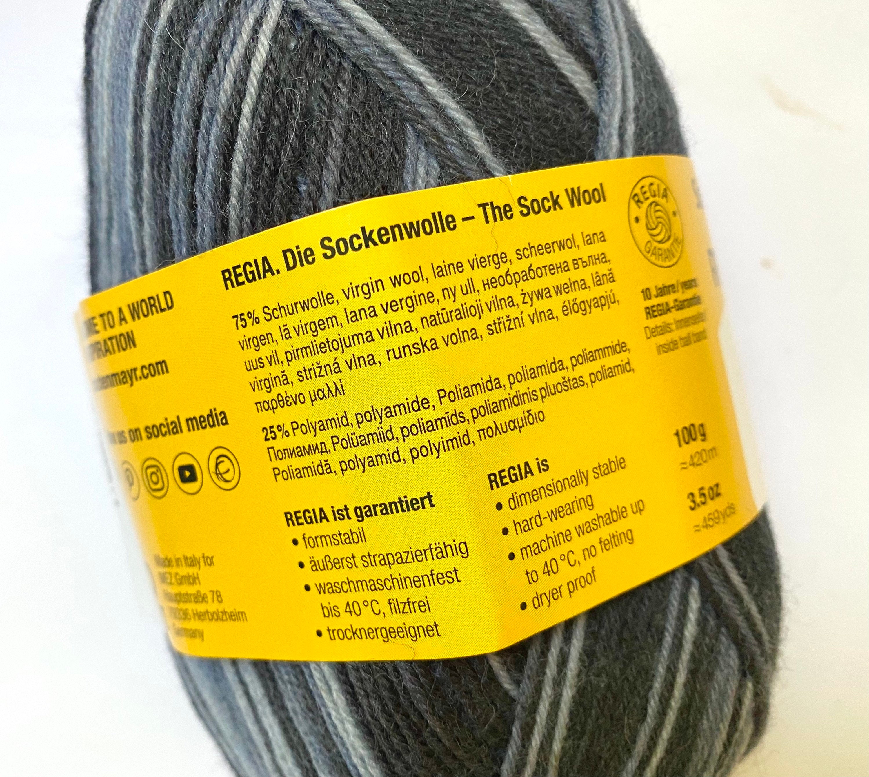 40% Off Regia 4-ply City Streets Yarn Sock Wool Self Patterning Times ...
