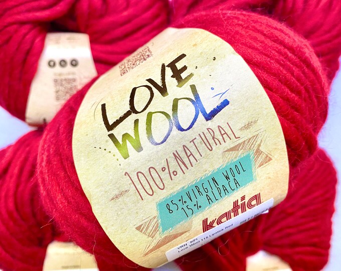 60% off Katia Love Wool Alpaca Wool Bulky 55 Yards - Etsy
