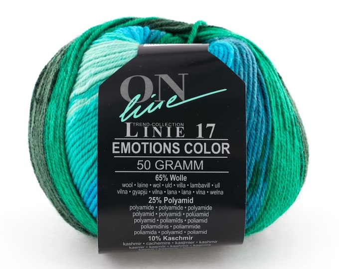 40% off Online Linie 17 Emotions Color Merino Wool Cashmere 220 Yards ...