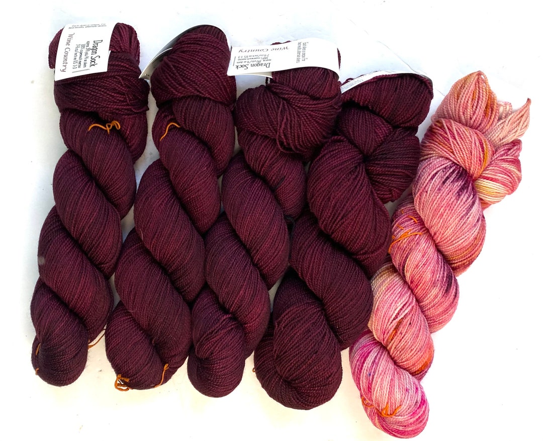 35% off Dragonfly Fibers Dragon Sock Superwash Merino Sock Handpainted ...