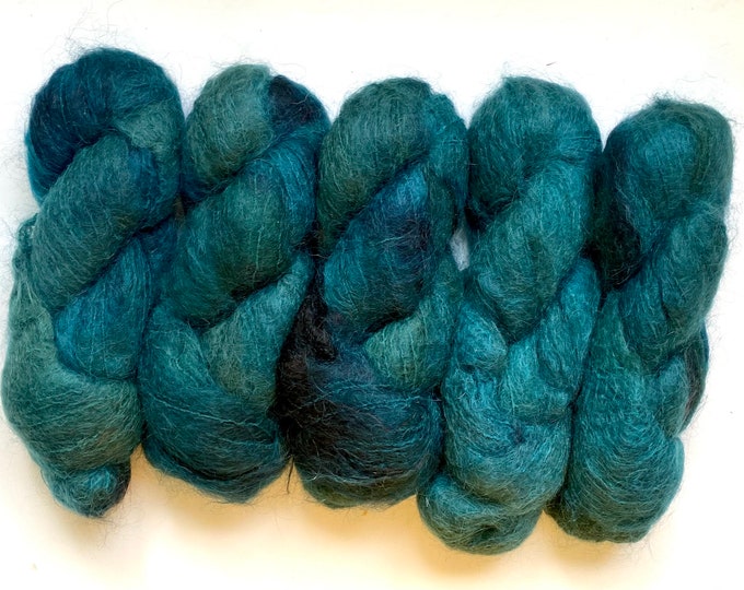 40% off Brushed Mohair Wool Yarn Hand Dyed 240 Yards 100 Grams - Etsy