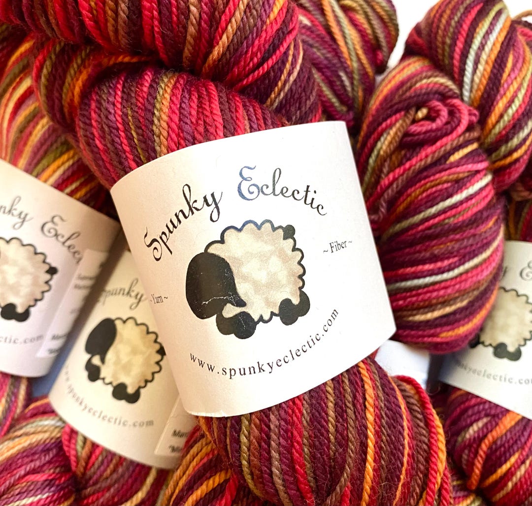 40% off Superwash Merino Wool Sport Spunky Eclectic Hand Dyed Yarn 230 ...