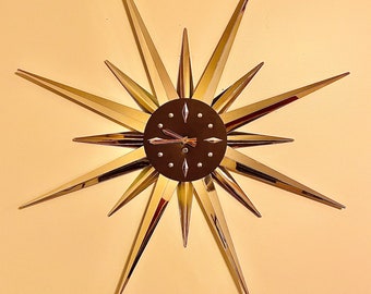 Atomic Starburst Clock - Etsy
