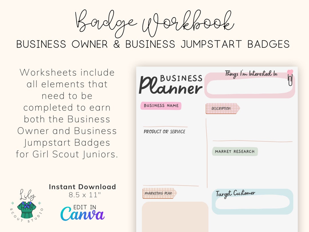 Girl Scouts Badge Workshop for Junior Business Owner and Business ...