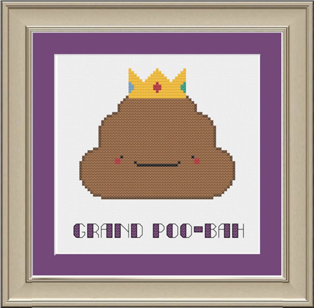 Grand Poo-bah: Funny Poop Cross-stitch Pattern - Etsy