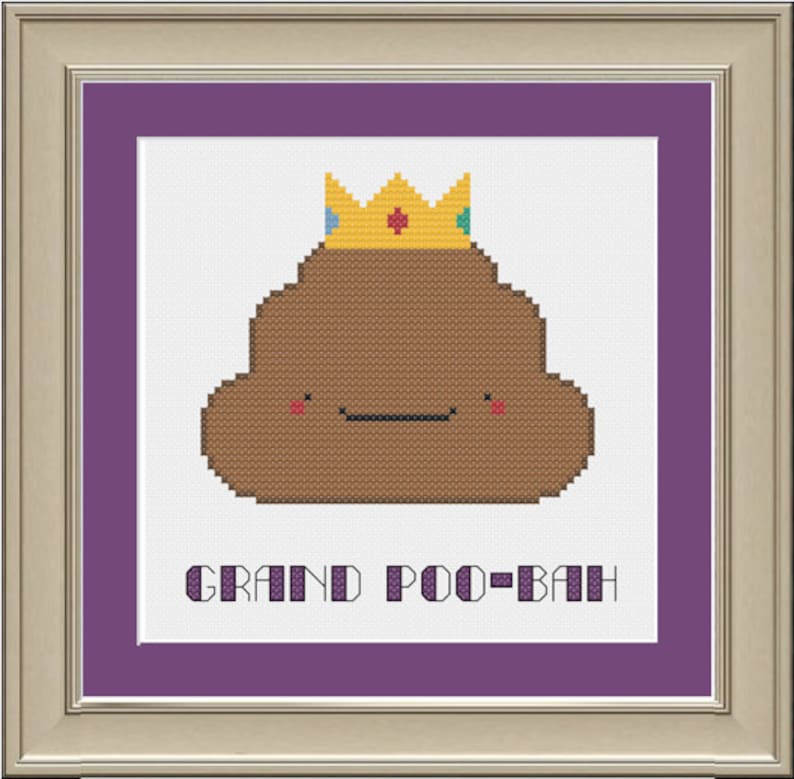 Grand Poo-bah: Funny Poop Cross-stitch Pattern - Etsy