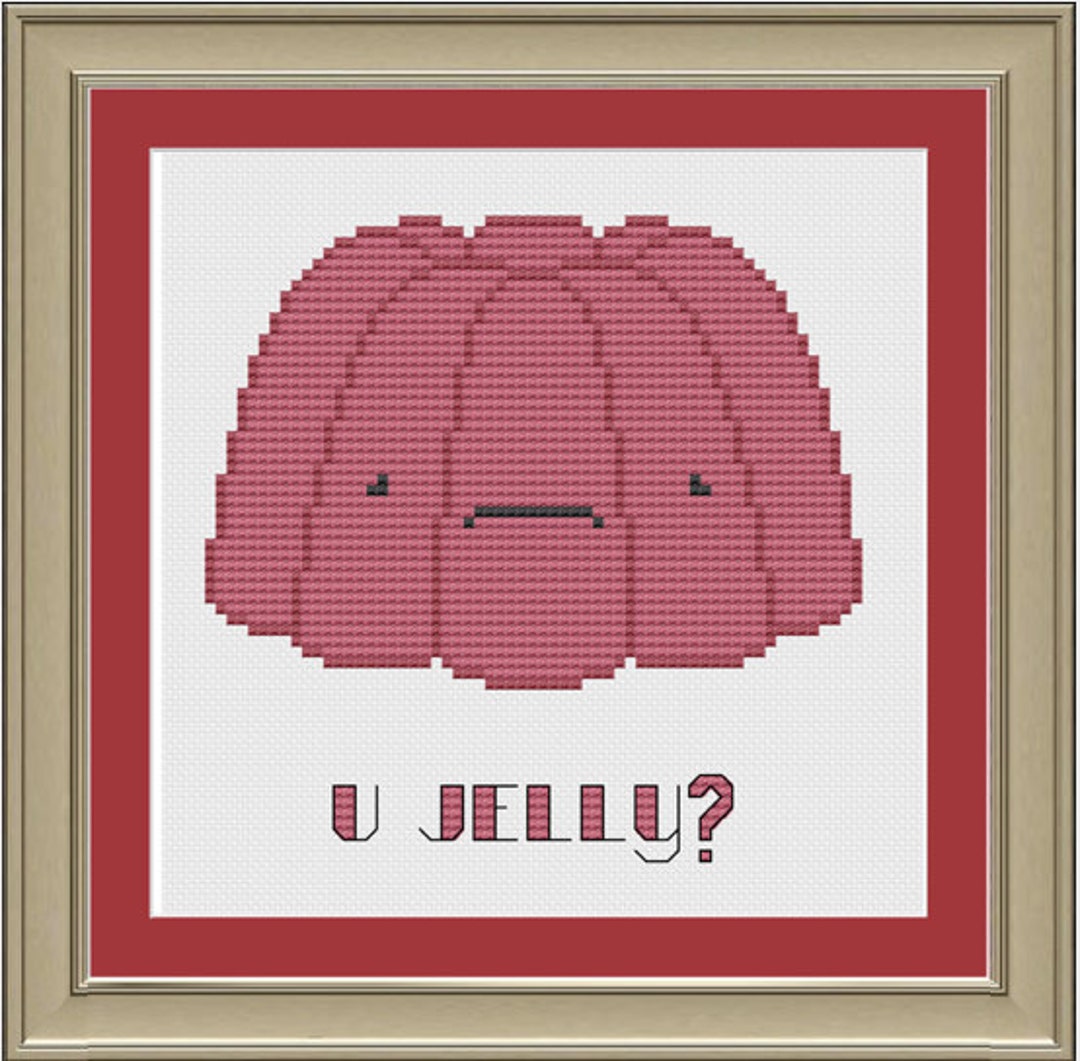 U Jelly: Funny Gelatin Cross-stitch Pattern - Etsy