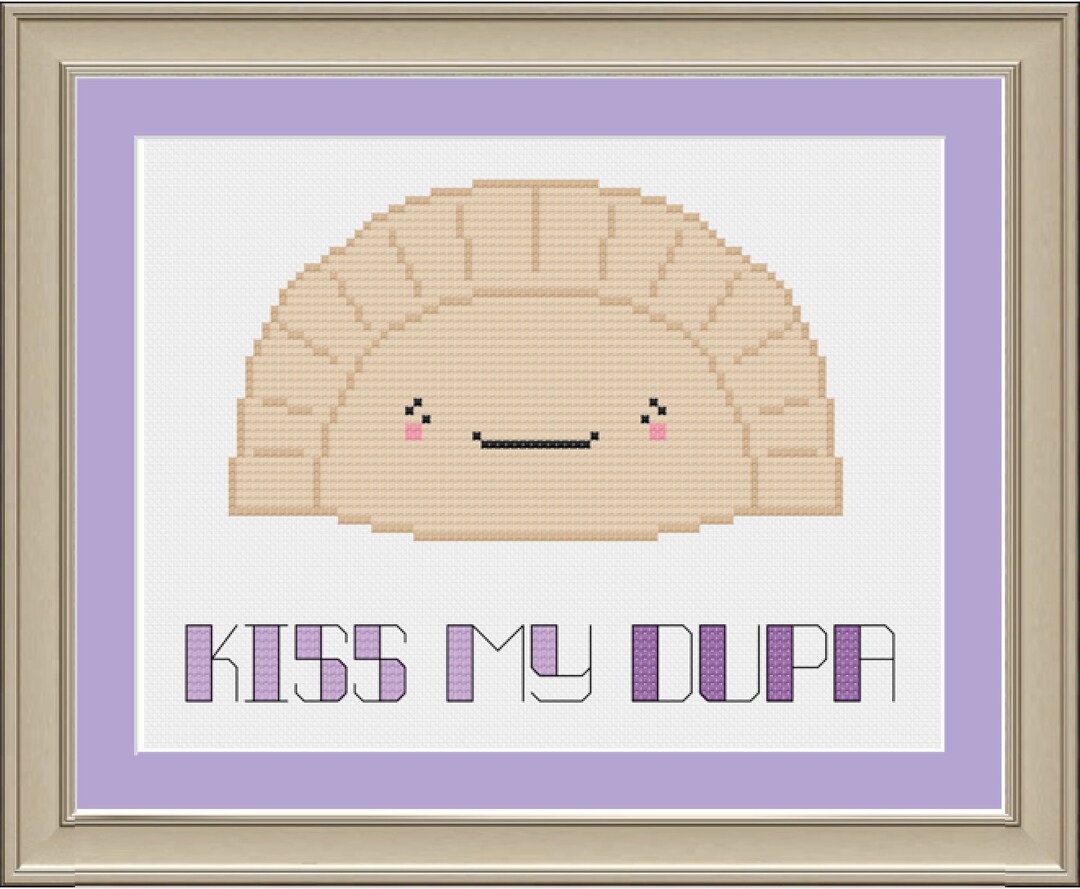 Kiss My Dupa: Funny Pierogi Food Cross-stitch Pattern - Etsy