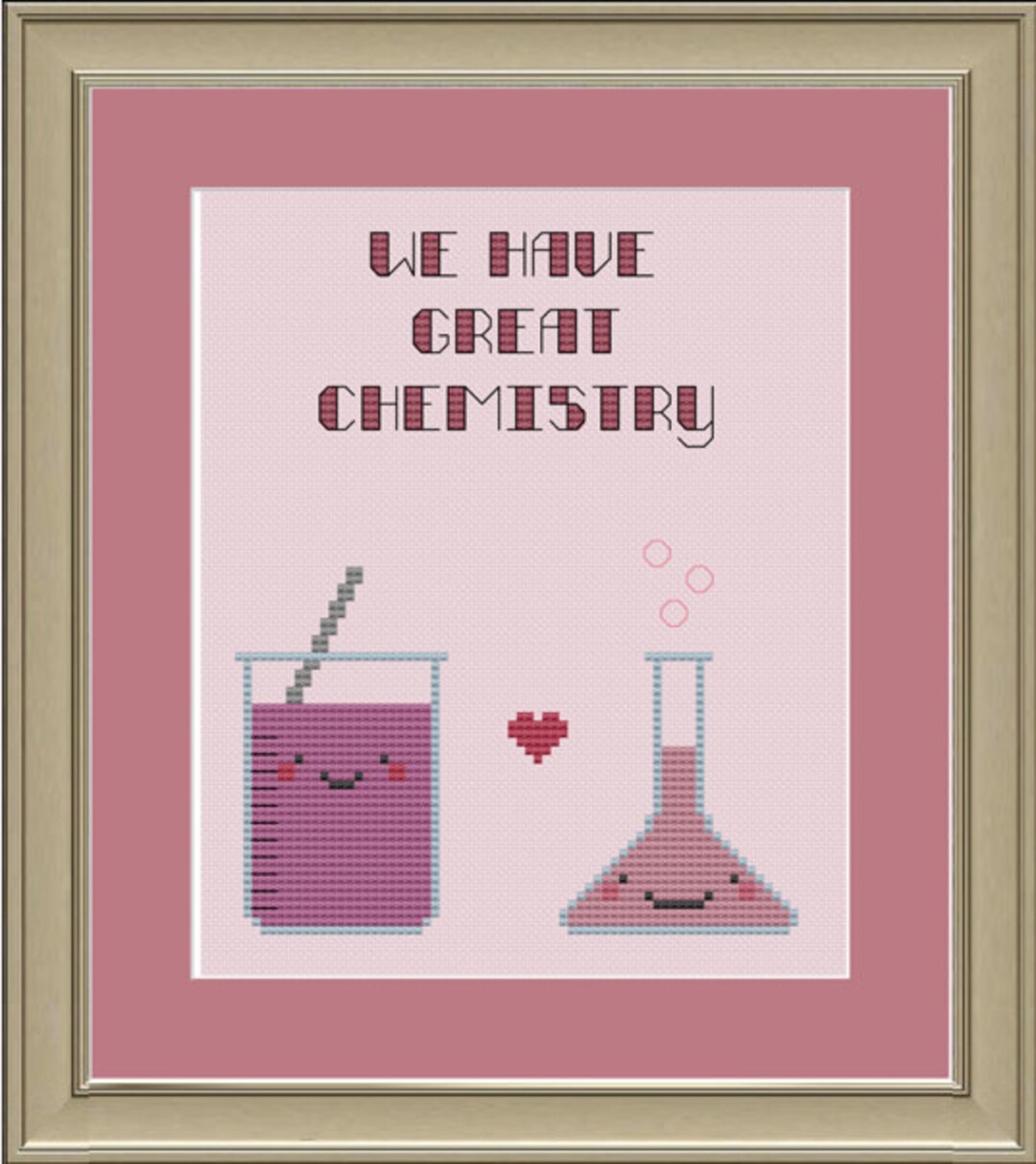 We Have Great Chemistry: Nerdy Science Cross-stitch Pattern - Etsy
