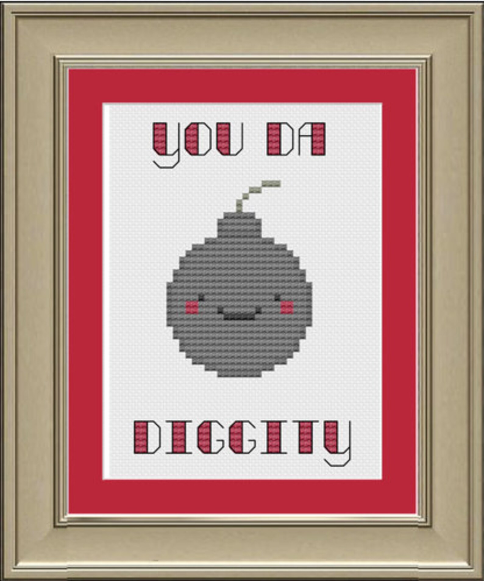 You Da Bomb Diggity: Cute Cross-stitch Pattern - Etsy