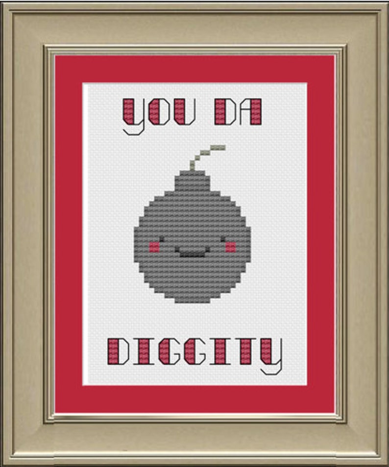 You Da Bomb Diggity: Cute Cross-stitch Pattern - Etsy