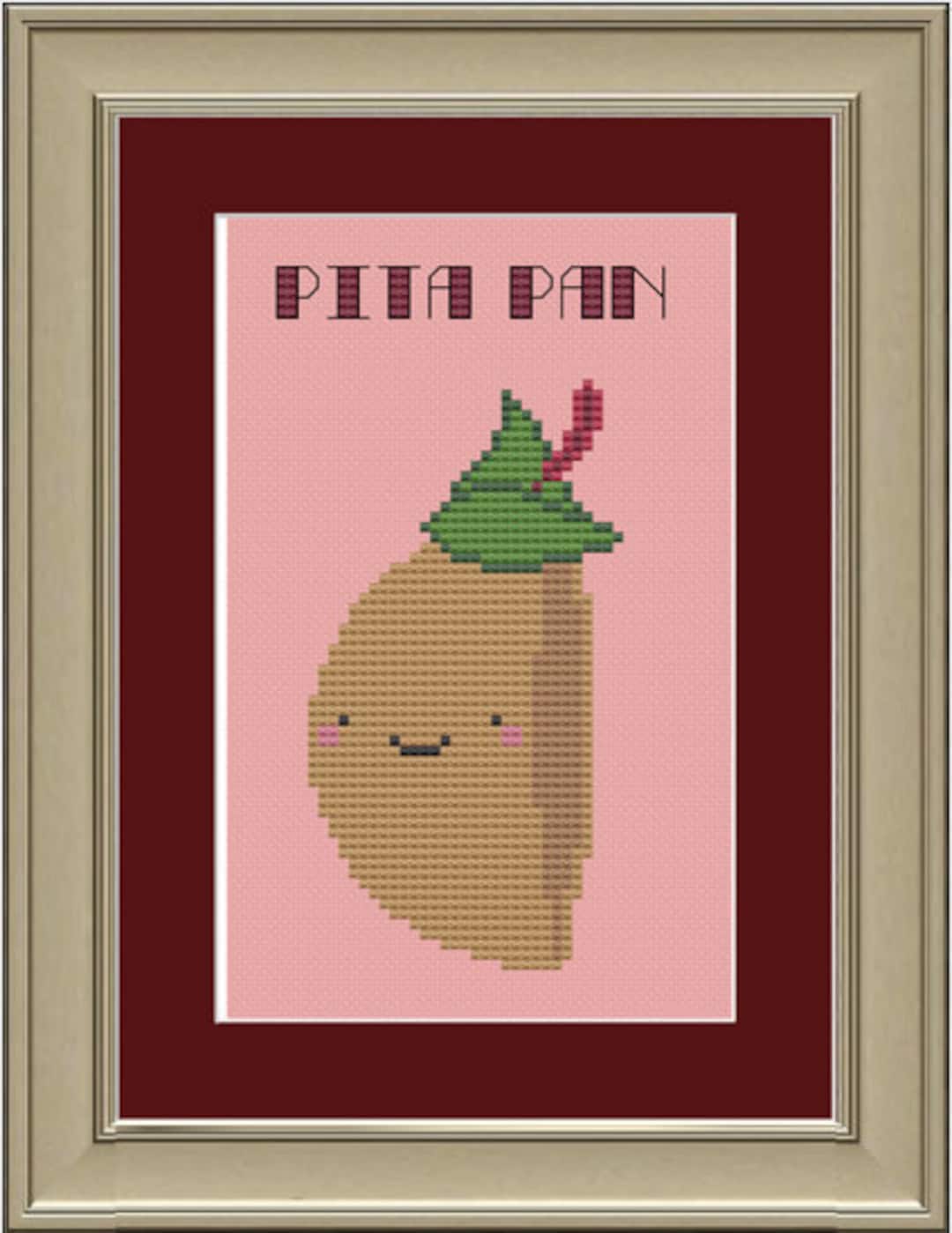 Pita Pan: Funny Cross-stitch Pattern - Etsy