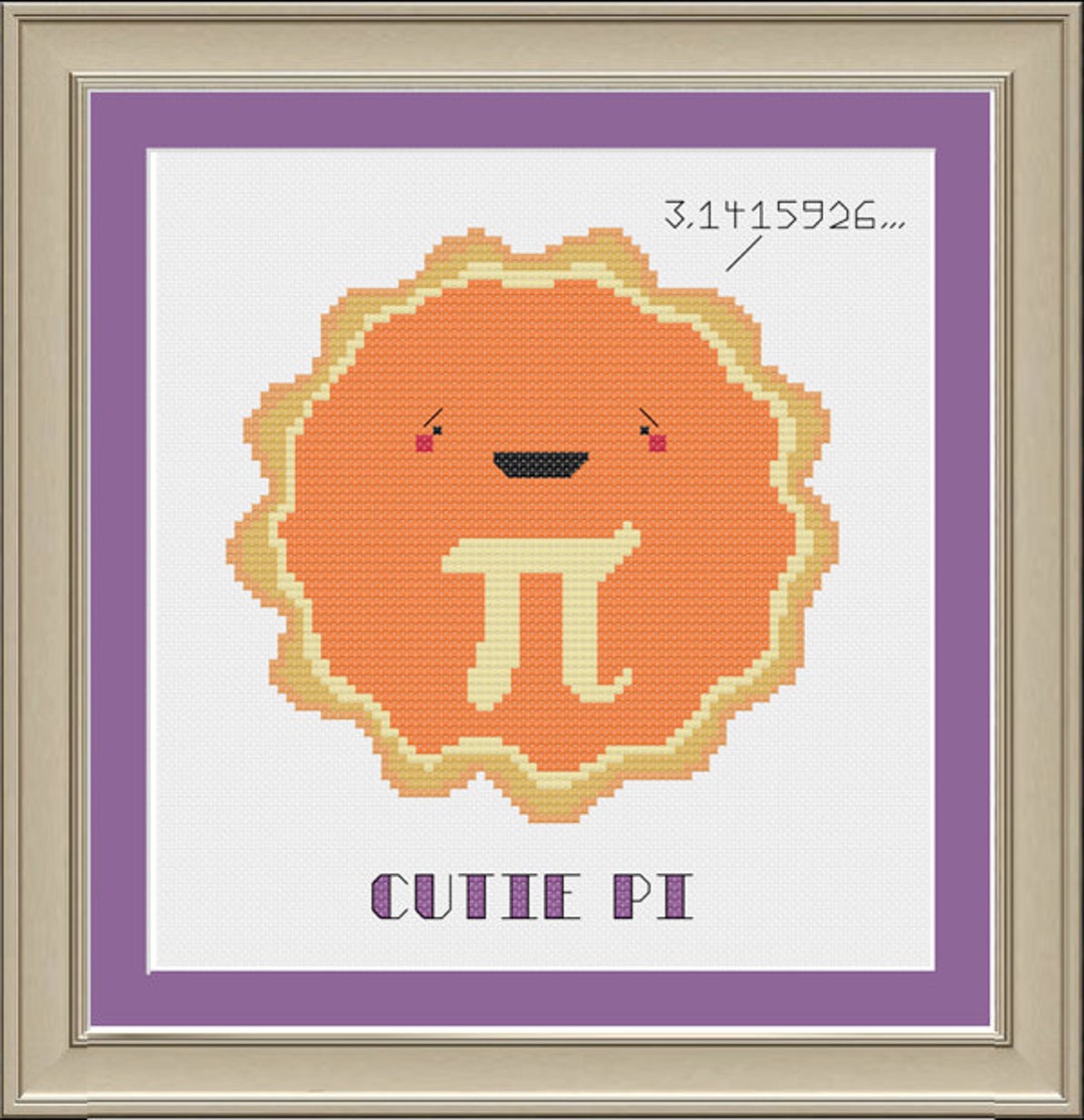 Cutie Pi: Cute Pumpkin Pie Cross-stitch Pattern - Etsy