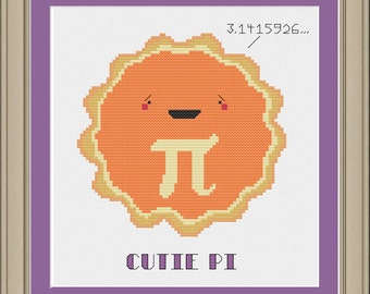 I Ate Some Pie i 8 Sum Pi: Nerdy Math Cross-stitch Pattern | Etsy