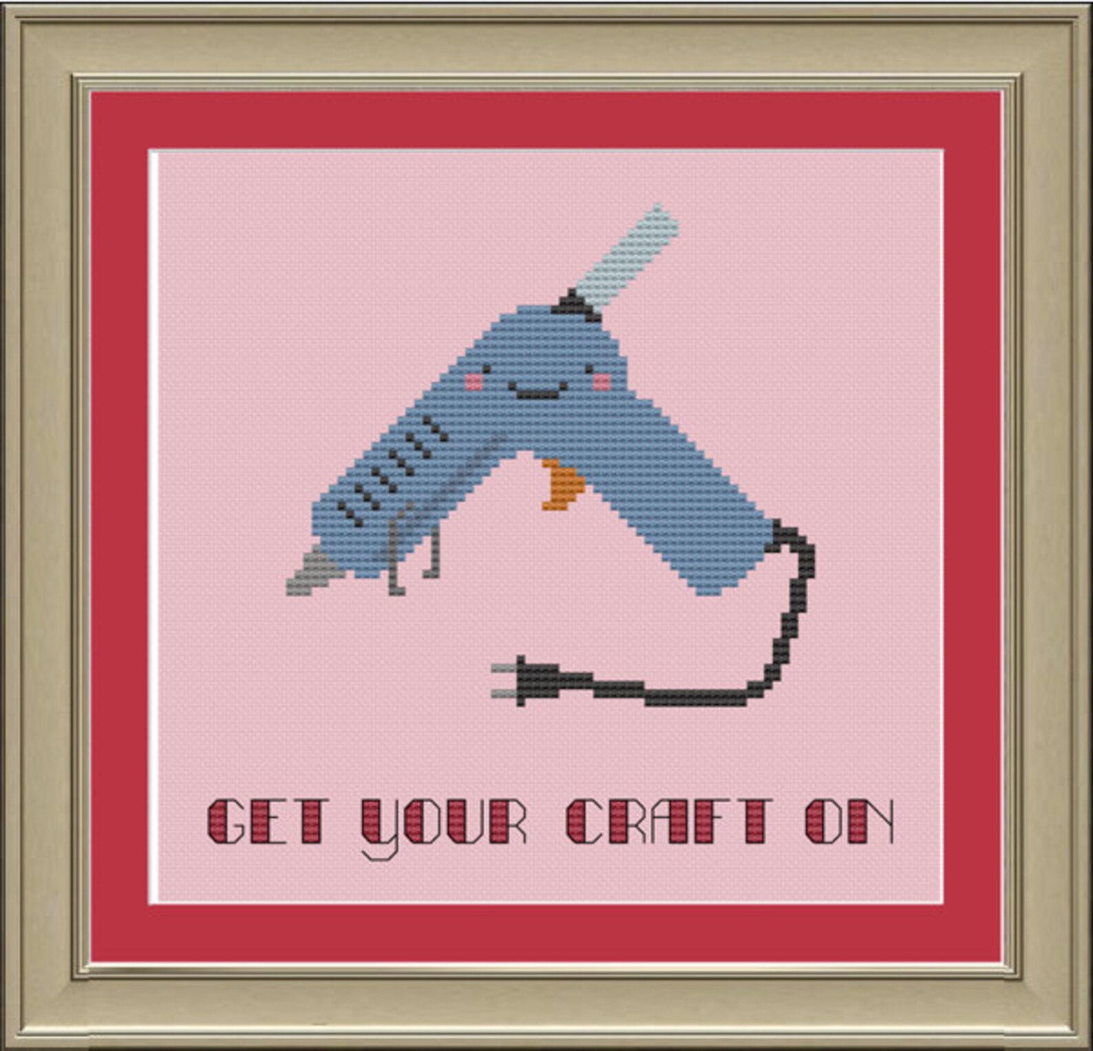 Get Your Craft On: Cute Glue Gun Cross-stitch Pattern - Etsy