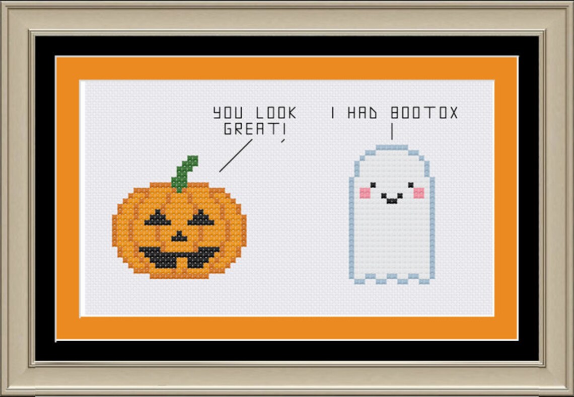 I Had Bootox: Funny Halloween Cross-stitch Pattern - Etsy