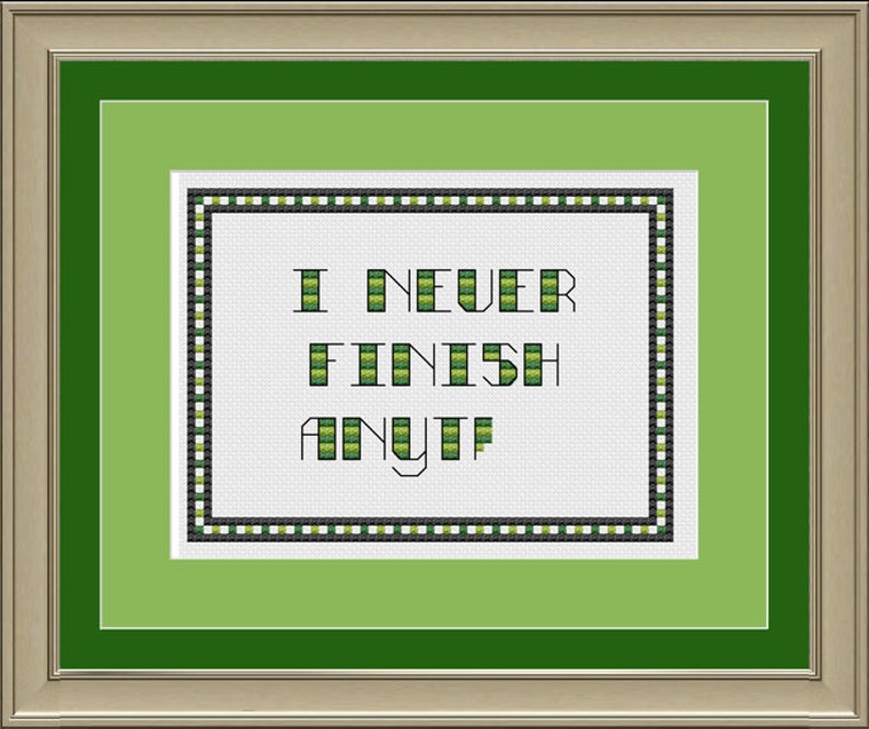 I Never Finish Anything: Funny Cross-stitch Pattern - Etsy Australia I Never Finish Anything: Funny Cross-stitch Pattern - Etsy Australia