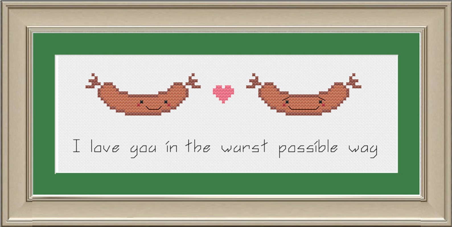 I Love You in the Wurst Possible Way: Funny Sausage | Etsy