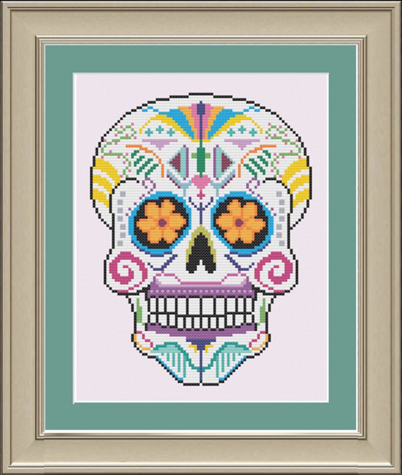 Sugar Skull: Cool Cross-stitch Pattern - Etsy