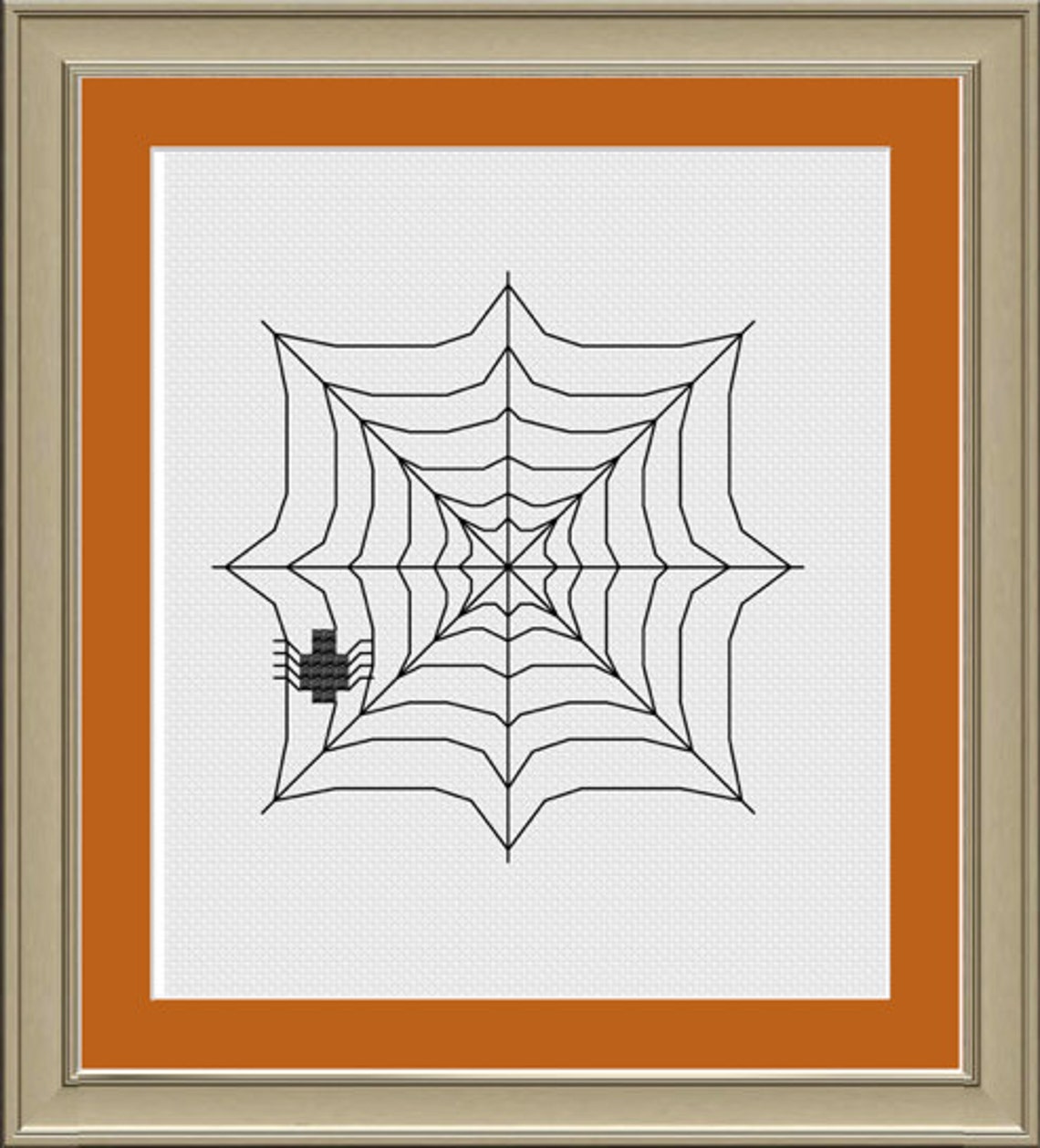 Spiderweb: Halloween Cross-stitch Pattern - Etsy
